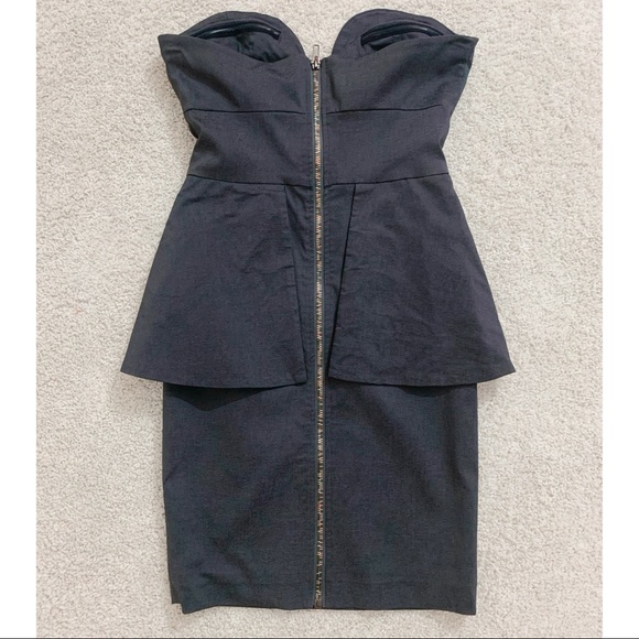 Caribbean Queen | Dresses | Caribbean Queen Gray Peplum Dress S Xs Nwt ...